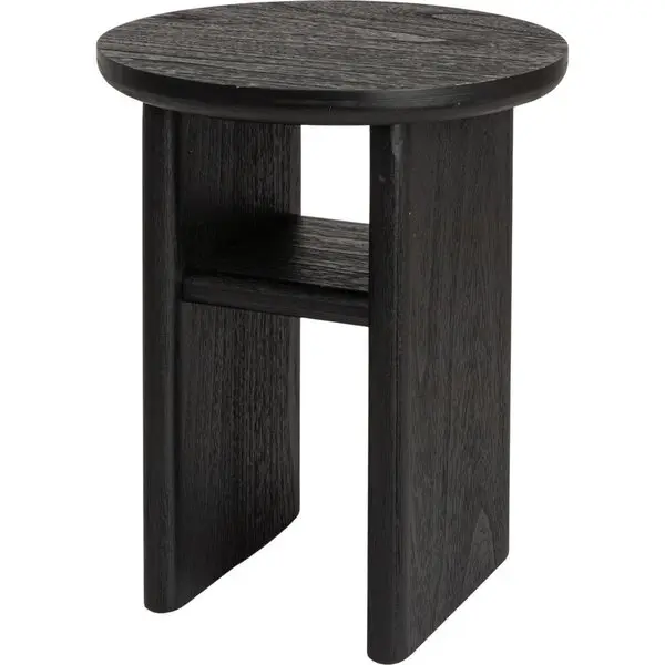 STORIED HOME Sturdy Firwood Side Table