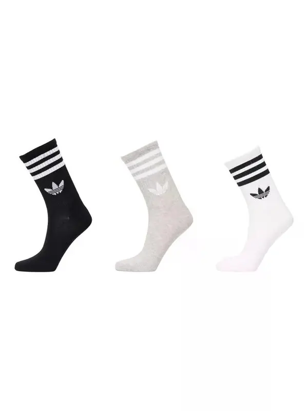 Adidas 3-stripes Logo Socks - Black