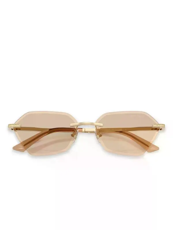 JIMMY CHOO Geometric Frame Sunglasses