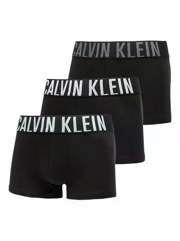 Calvin Klein Logo Waistband Trunk 3-pack - Black
