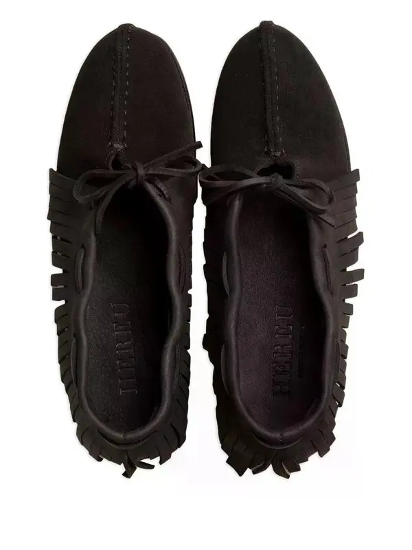 Hereu Tilla Fringes Loafers - Black