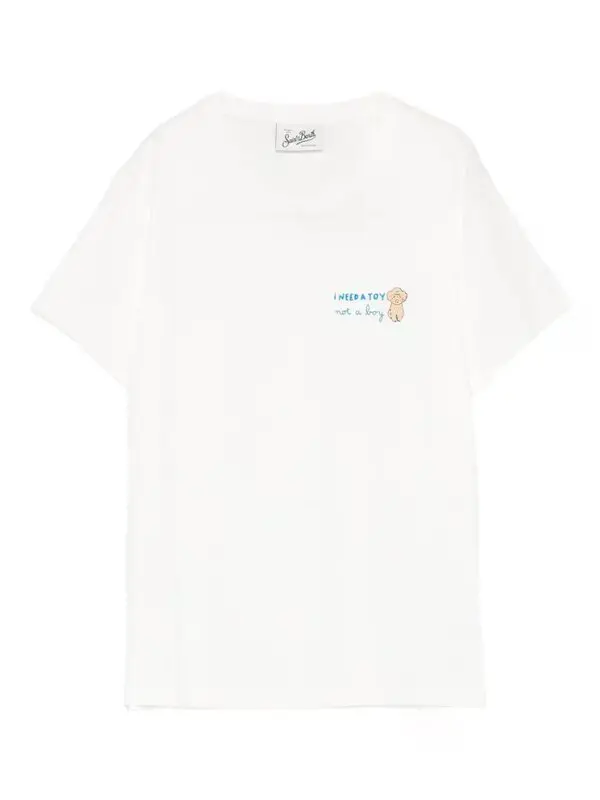 MC2 SAINT BARTH Emilie Embroidered T-shirt - White