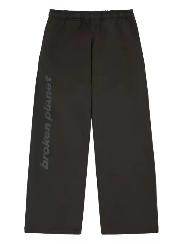 BROKEN PLANET Repair Service Elastic-waist Track Pants - Black