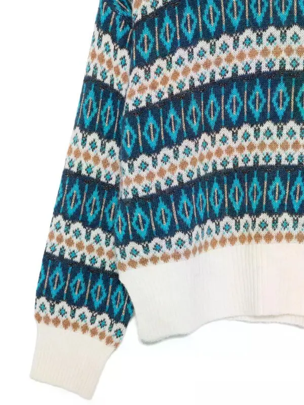Liu Jo Patterned Turtleneck Sweater