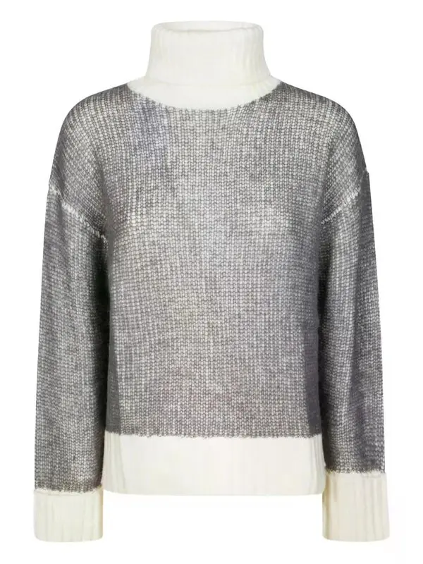 SUN 68 Two-toned Roll-neck Sweater
