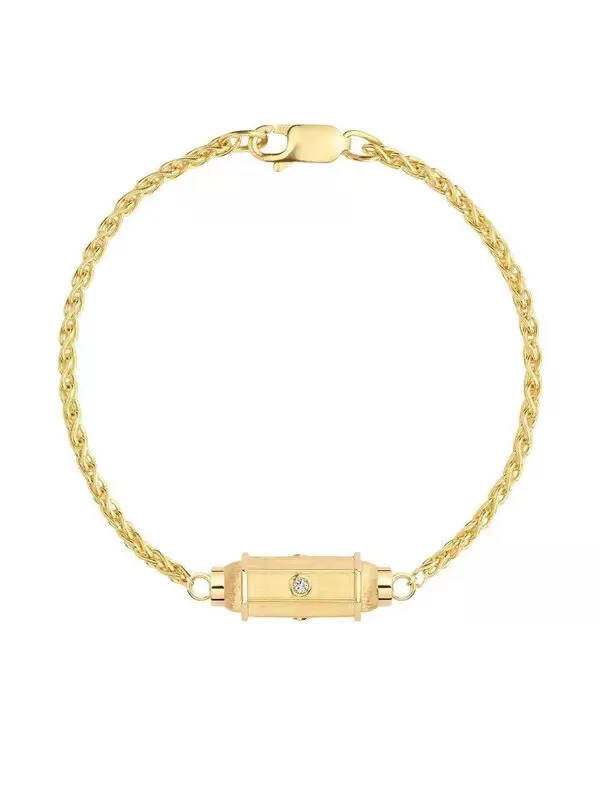 MARIE LICHTENBERG 18k Yellow Diamond Micro Coco Bracelet - Gold