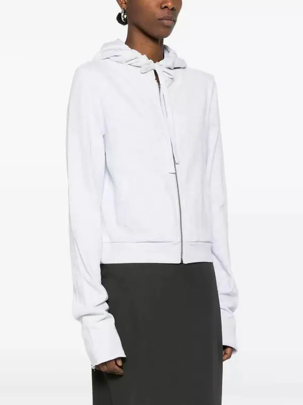 ENTIRE STUDIOS Hooded Zip-fastening Sweatshirt - Grey