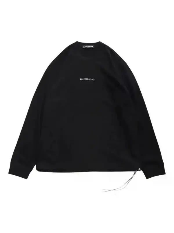 MASTERMIND WORLD Long-sleeve Loopwheel Knit Sweater - Black