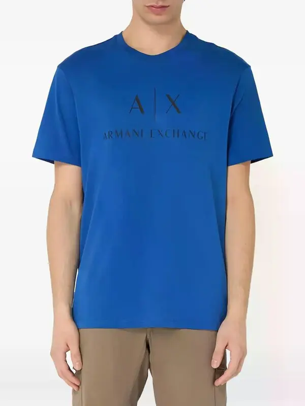 Armani Exchange Logo-print T-shirt - Blue