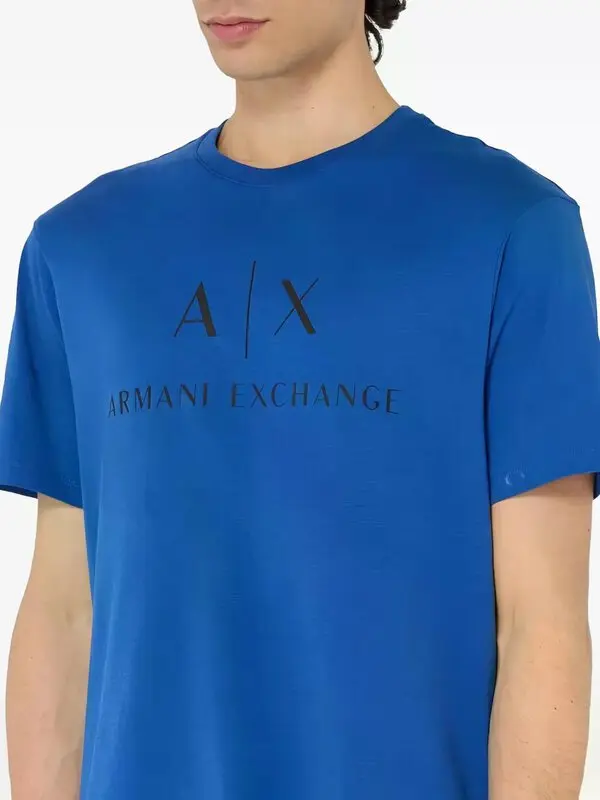 Armani Exchange Logo-print T-shirt - Blue