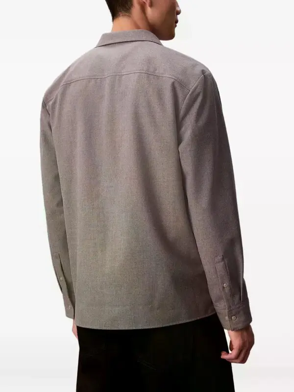 Calvin Klein Pocket Long-sleeved Shirt - Grey