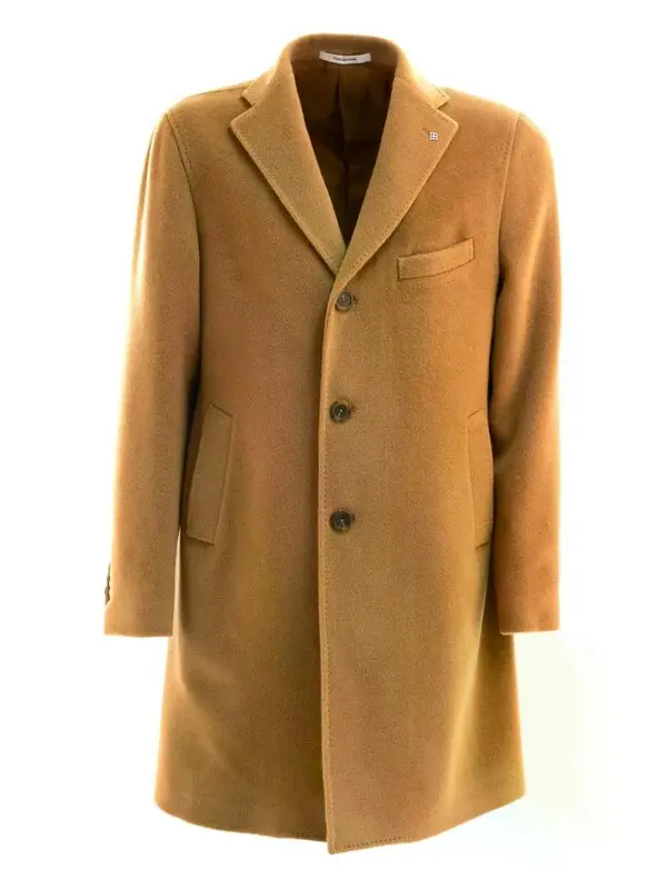 Tagliatore Wool Coat - Brown