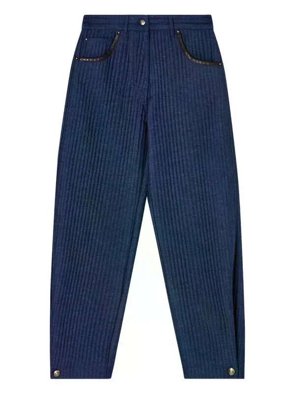 Giorgio Armani Quilted Tapered Jeans
