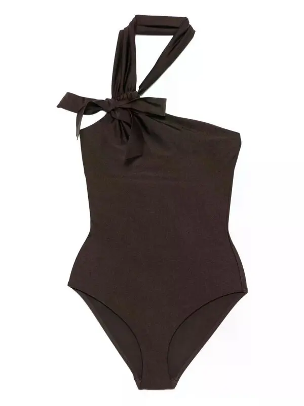 Zimmermann Awaken One-shoulder Swimsuit - Brown