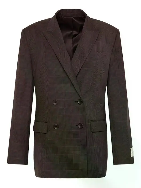 Calvin Klein Houndstooth Double-breasted Jacket