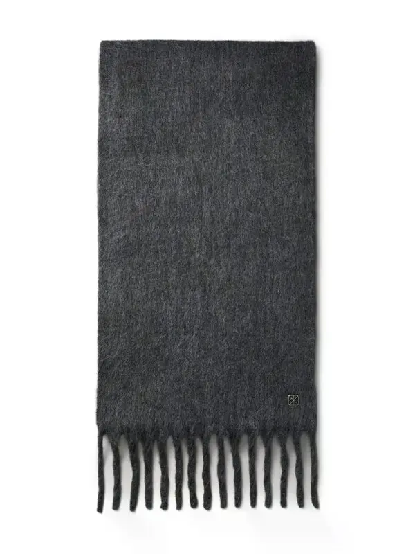Calvin Klein Fringed Scarf - Grey