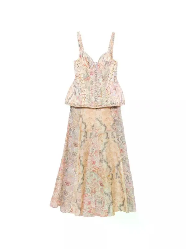 Zimmermann Rebellion Corded Maxi Dress - Neutrals