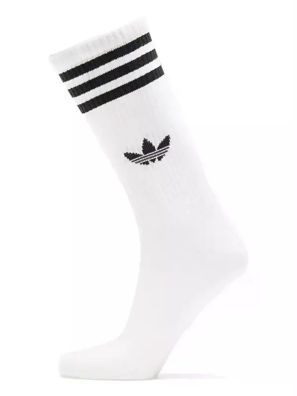 Adidas Striped Logo Socks