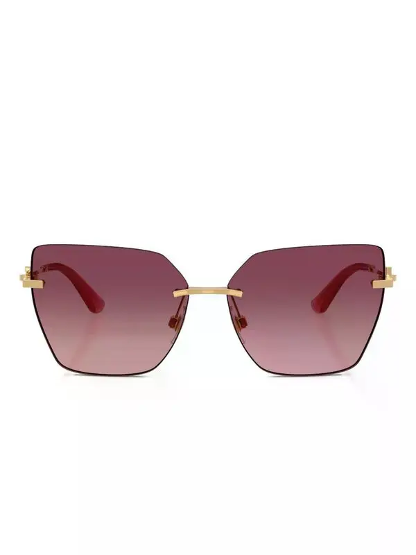 Dolce & Gabbana Dg2321 Cat-eye-frame Sunglasses - Gold