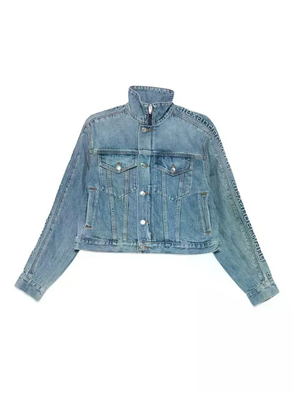 Alexander Wang Logo-embossed Denim Jacket