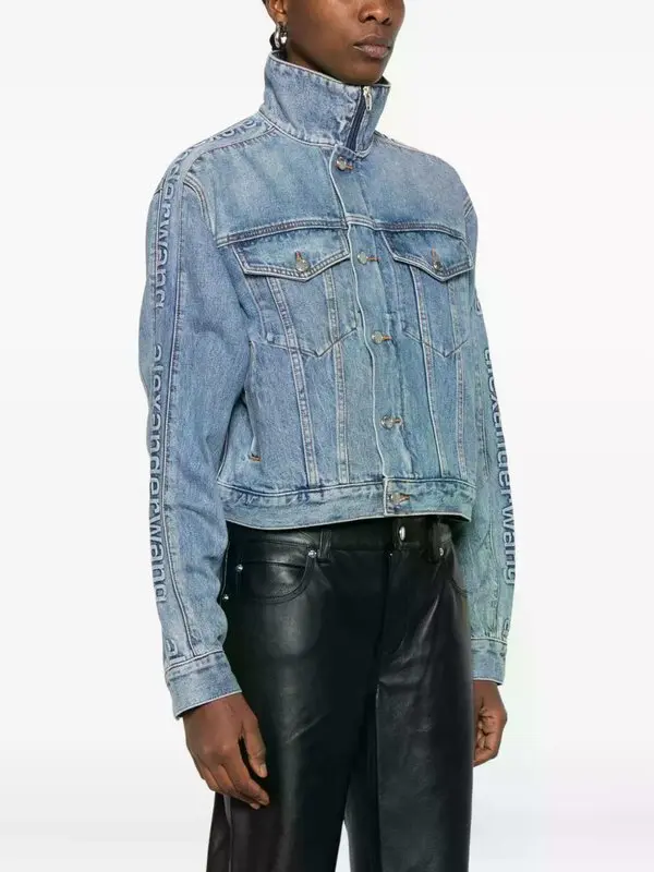 Alexander Wang Logo-embossed Denim Jacket