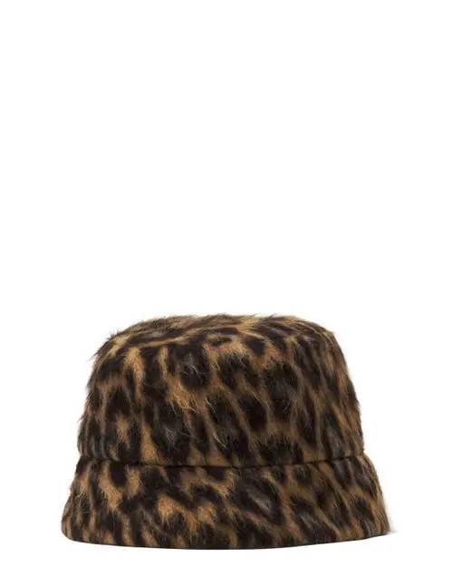 LANVIN Printed Reversible Bucket Hat - Leopard