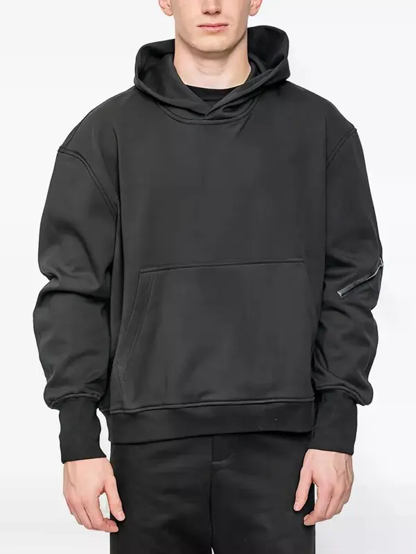 JOE CHIA Moth Zip-detail Hoodie