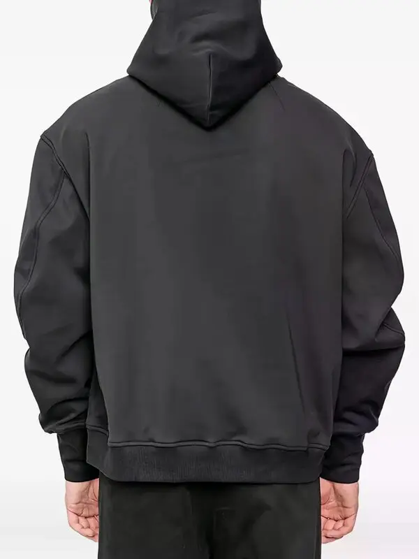 JOE CHIA Moth Zip-detail Hoodie