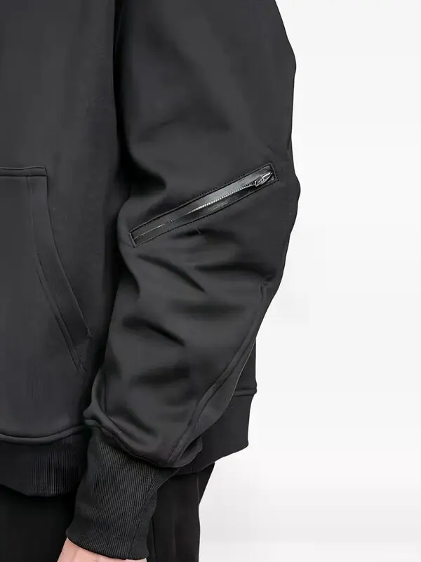 JOE CHIA Moth Zip-detail Hoodie