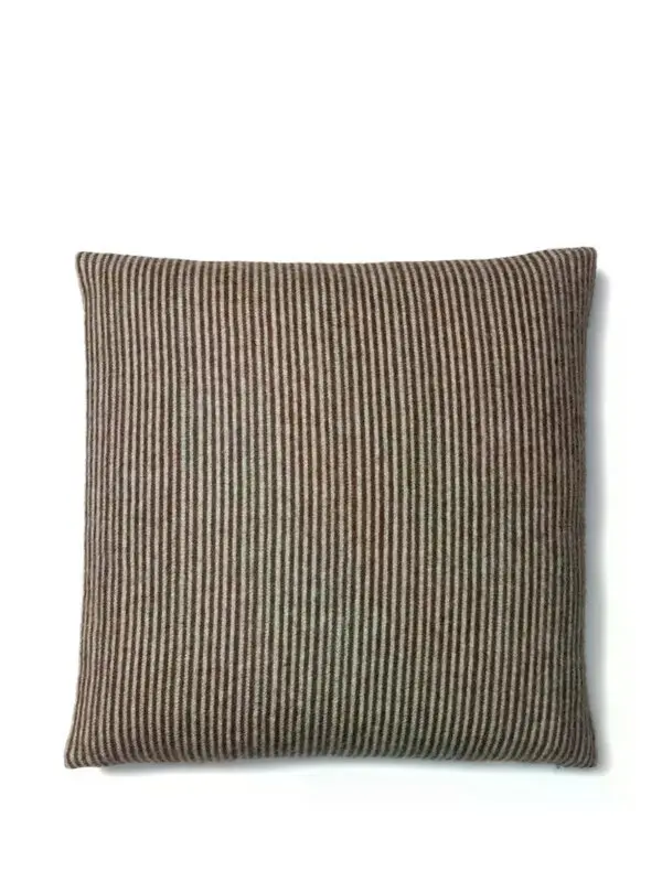 BLACKSAW Striped Cushion - Brown