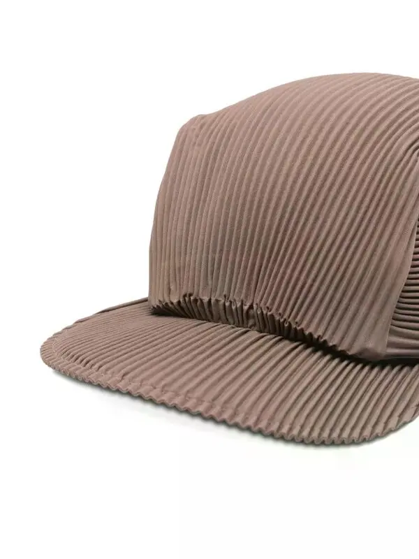 Issey Miyake Pleated Hat - Brown