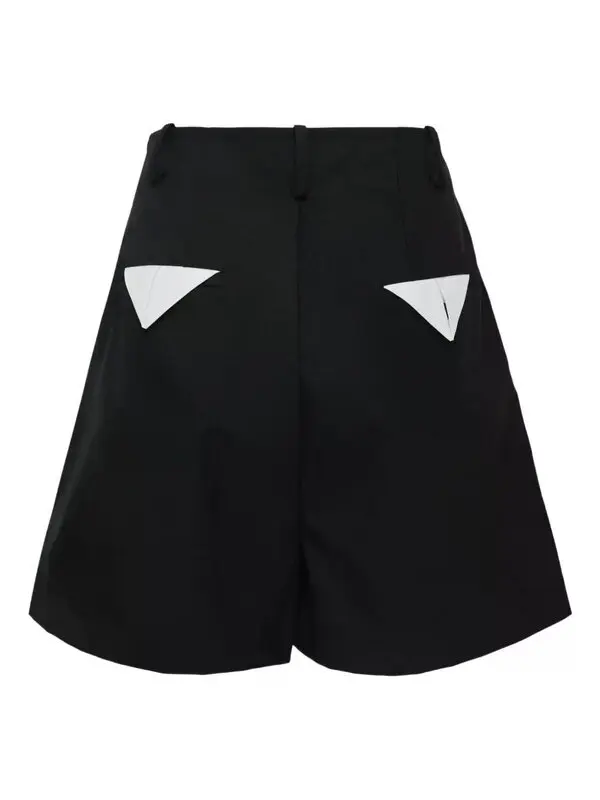 MMAM Darted Wool-blend Tailored Shorts