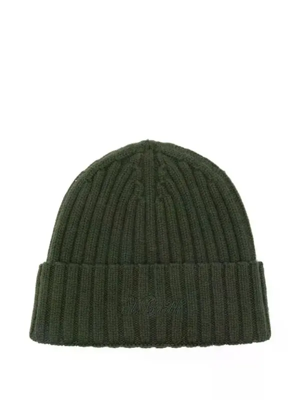 MC2 SAINT BARTH Wengen Ribbed Beanie Hat - Green