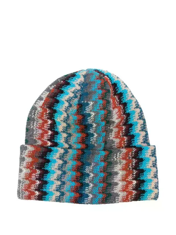 Missoni Zigzag Beanie - Blue