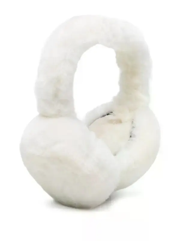 LISKA Textured Earmuffs - White