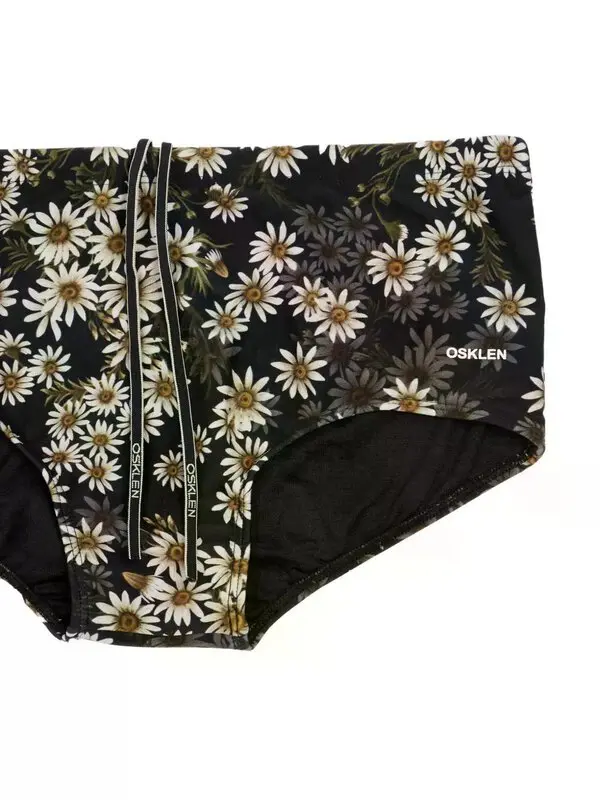 OSKLEN Daisy-print Swim Briefs