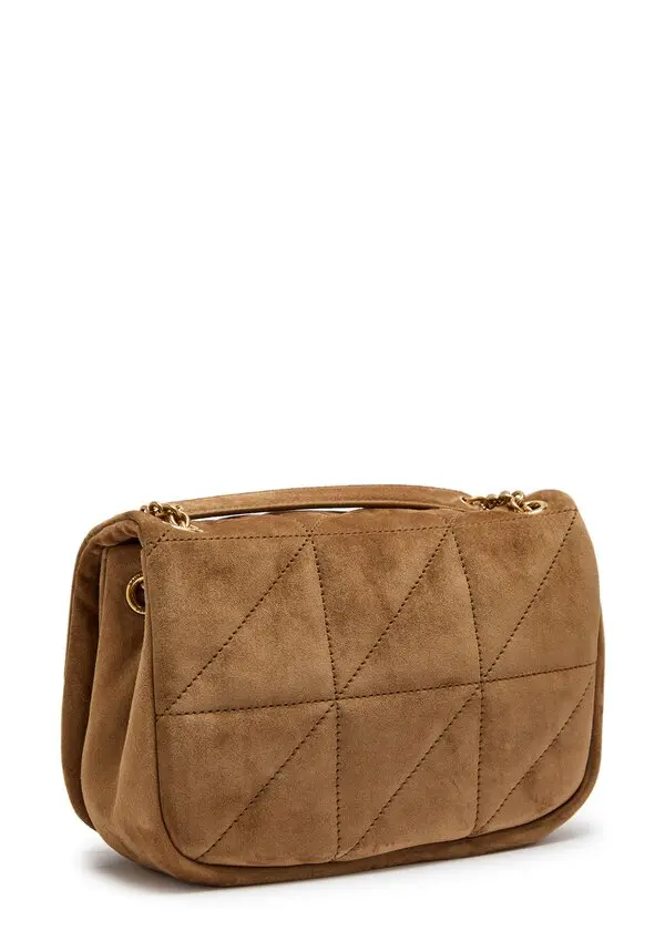 Saint Laurent Jamie 4.3 Mini Suede Shoulder Bag - Brown