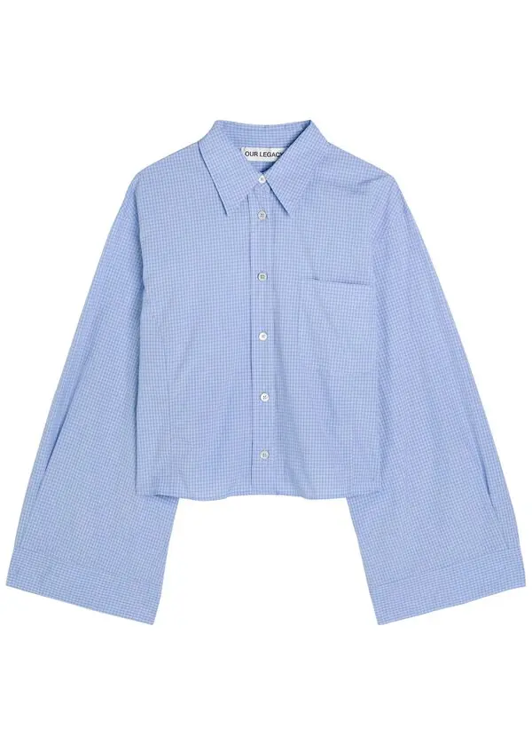 Our Legacy Balloon Checked Cotton-poplin Shirt
