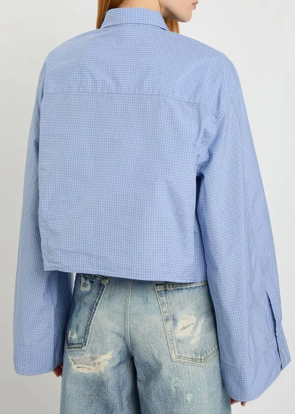 Our Legacy Balloon Checked Cotton-poplin Shirt