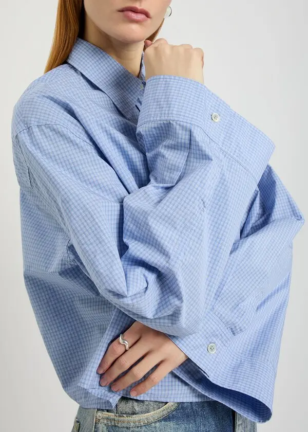 Our Legacy Balloon Checked Cotton-poplin Shirt