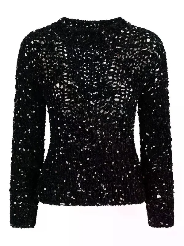 JIL SANDER Sequin-embellished Sweater - Black
