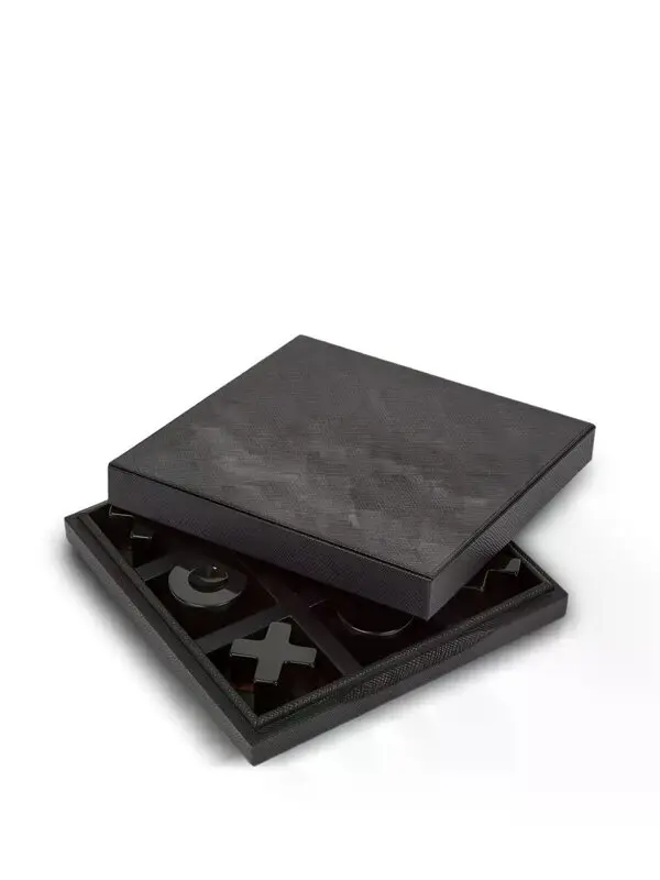 Smythson Panama Noughts Crosses Set - Black