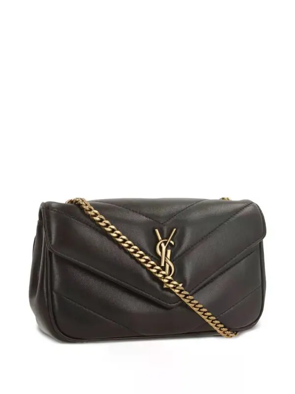 Saint Laurent Mini Loulou Shoulder Bag - Grey