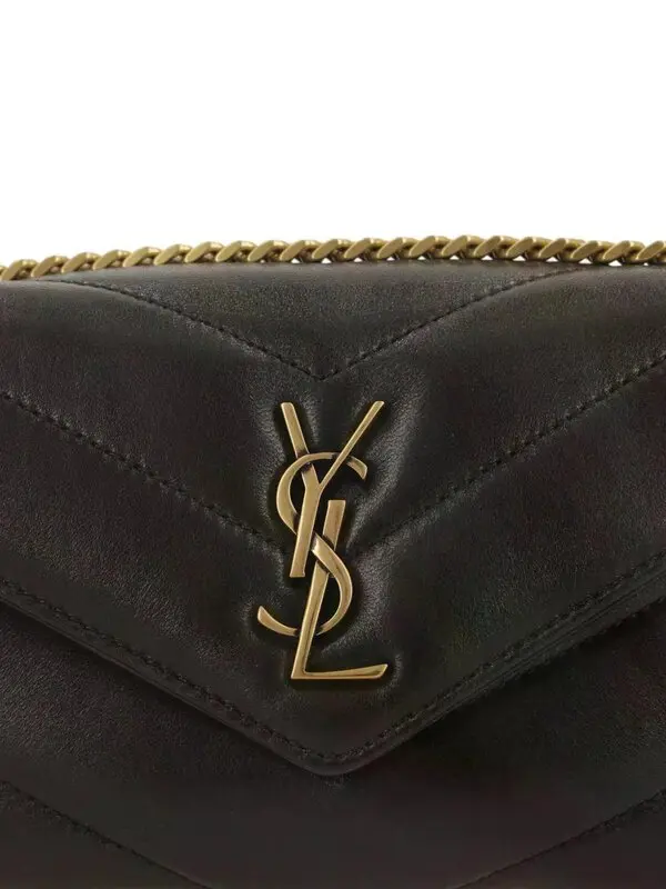 Saint Laurent Mini Loulou Shoulder Bag - Grey