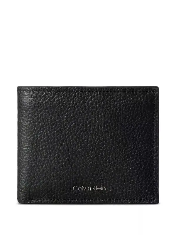Calvin Klein Grained Leather Wallet - Black