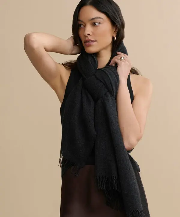 Jenni Kayne Cashmere Shawl - Charcoal