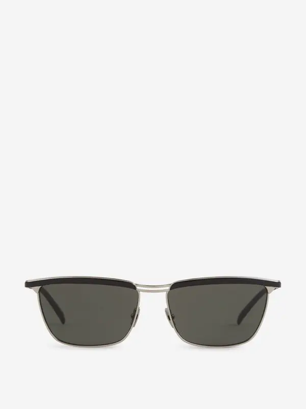 Saint Laurent Square Sunglasses - Silver