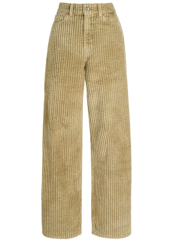 Our Legacy Full Cut Distressed Terry-corduroy Trousers