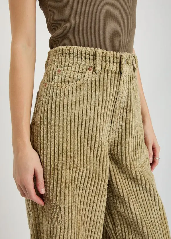 Our Legacy Full Cut Distressed Terry-corduroy Trousers