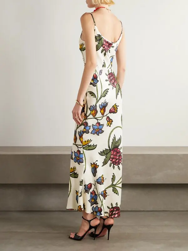 S.S.DALEY Willow Floral-print Silk-twill Maxi Dress - Multi | Editorialist